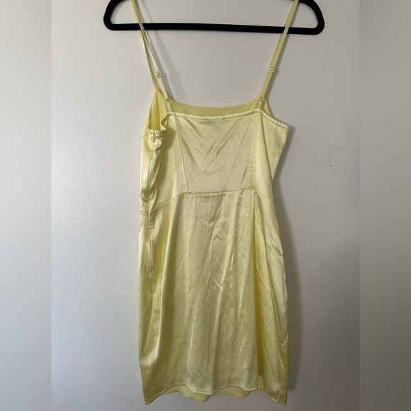 Zara | Dresses | Yellow Mini Dress Super Cute With Corset Style Top ...